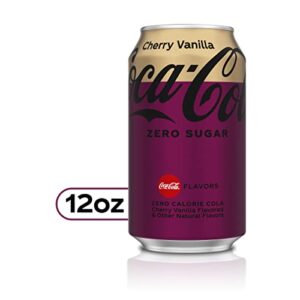 Coca-Cola Cherry Vanilla Zero, 12 Fl oz (Pack Of 12)