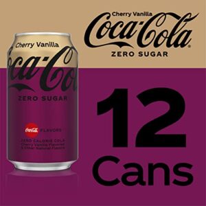 Coca-Cola Cherry Vanilla Zero, 12 Fl oz (Pack Of 12)