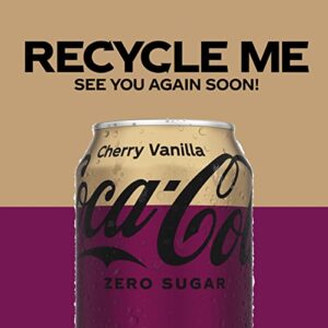 Coca-Cola Cherry Vanilla Zero, 12 Fl oz (Pack Of 12)