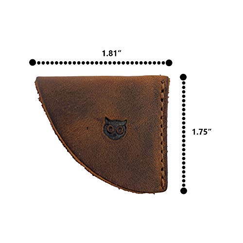 Rustic Leather Corner Bookmark 3-Pack Handmade by Hide & Drink :: Bourbon Brown