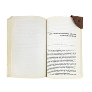 Rustic Leather Corner Bookmark 3-Pack Handmade by Hide & Drink :: Bourbon Brown