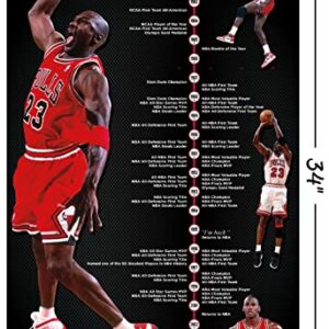 Trends International Michael Jordan - Timeline Wall Poster, 22.375" x 34", Unframed Version