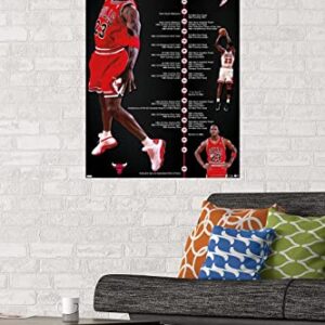 Trends International Michael Jordan - Timeline Wall Poster, 22.375" x 34", Unframed Version