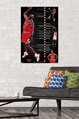 Trends International Michael Jordan - Timeline Wall Poster, 22.375" x 34", Unframed Version