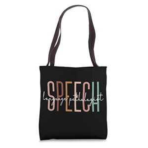 speech language pathologist slp speech therapy pathology tote bag