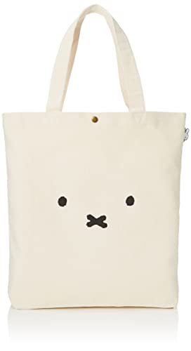 HAPITAS(ハピタス) Miffy HAP6009 Tote Bag, Back Pocket Type: B99 Face Natural