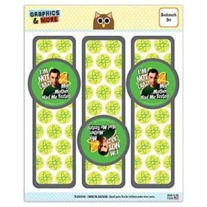 big bang theory sheldon cooper i’m not crazy set of 3 glossy laminated bookmarks