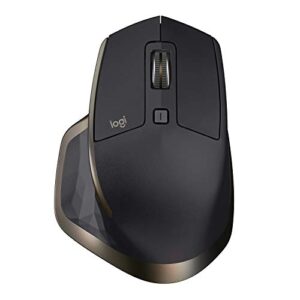 logitech mx master wireless mouse – high-precision sensor, speed-adaptive scroll wheel, thumb scroll wheel, easy-switch up to 3 devices