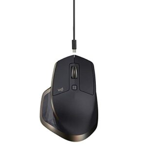 Logitech MX Master Wireless Mouse – High-precision Sensor, Speed-adaptive Scroll Wheel, Thumb Scroll Wheel, Easy-Switch up to 3 Devices