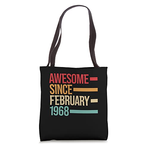 Birthday Awesome Since February 1968 Tote Bag