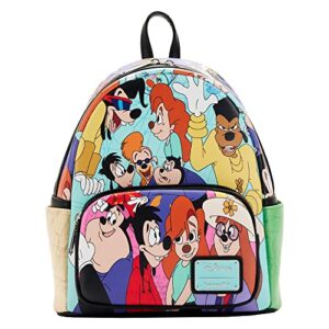 loungefly disney goofy movie collage womens double strap shoulder bag purse