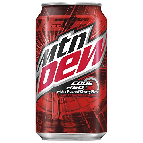 Mountain Dew, Code Red, Cherry, 12 oz (pack of 12)