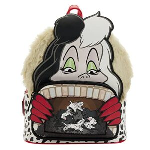 loungefly disney villains scene 101 dalmatians cruella womens double strap shoulder bag purse