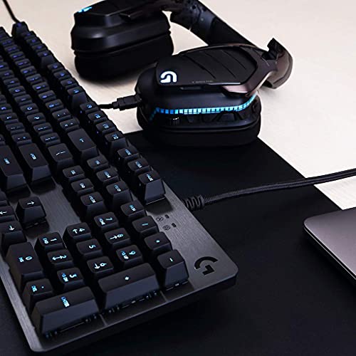 Logitech G513 Carbon LIGHTSYNC RGB Mechanical Gaming Keyboard with GX Red Switches - Linear (Renewed)