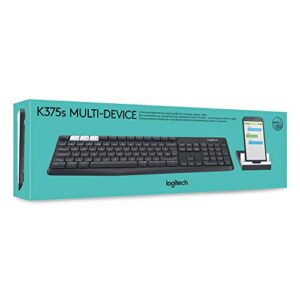 Logitech Bluetooth K375s Multi-Device Wireless Keyboard and Stand Combo