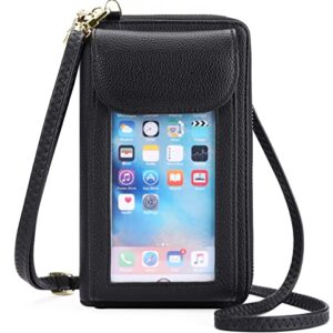 FALAN MULE Small Cell Phone Crossbody Bag Purse for Women, PU Leather Wallet Purse