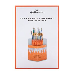 Hallmark 3D Birthday Card for Uncle - Cake and Candles Design