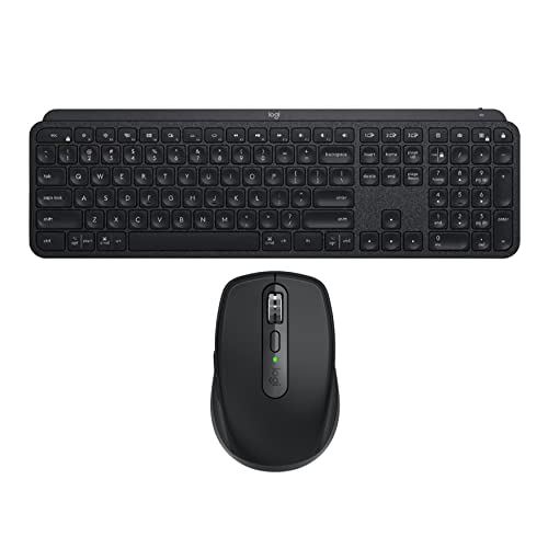 Logitech MX Anywhere 3 Compact Performance Mouse (Black) Bundle with MX Keys Advanced Wireless Illuminated Keyboard (2 Items)