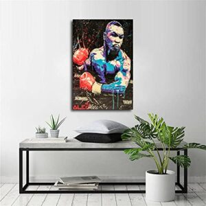 CJQ Alec-Monopolys Boxing Tyson Poster Decorative Painting Canvas Wall Art Living Room Posters Bedroom Painting 16x24inch(40x60cm)