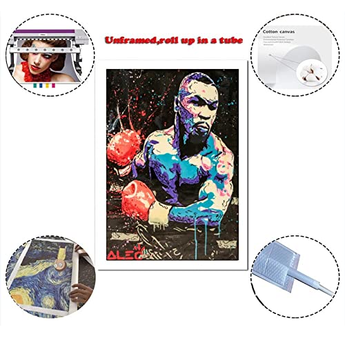 CJQ Alec-Monopolys Boxing Tyson Poster Decorative Painting Canvas Wall Art Living Room Posters Bedroom Painting 16x24inch(40x60cm)