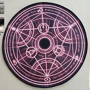 Full Metal Transmutation, Circle Cool, Japanese Anime Manga, Floor Rug, Anime Rug, Doormat, Anime, Chair Mats, FMA Transmutation, Anime Rugs (3.6 ft / 43" / 110 cm)