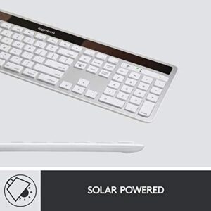 Logitech K750 Wireless Solar Keyboard for Mac — Solar Recharging, Mac-Friendly Keyboard, 2.4GHz Wireless - Silver