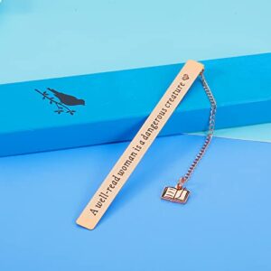 Book Lover Gift Inspirational Bookmark for Women Graduation Birthday Christmas Valentine Gift for Daughter Sister Mom Female Friends Teen Girls Teacher Appreciation Gift for Boss Lady Coworker