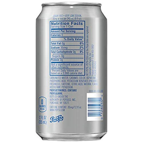 Diet Pepsi, 12 Fl Oz cans, Pack of 18