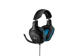 logitech g432 dts:x 7.1 surround sound wired pc gaming headset (leatherette) (renewed)