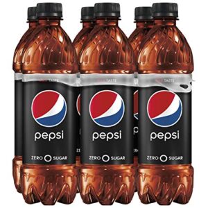 pepsi zero sugar, 16.9oz bottles (6 pack)