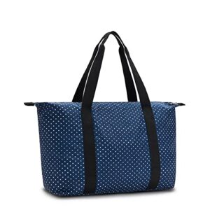 Kipling Art Medium Lite Printed Tote Bag Soft Dot Blue C