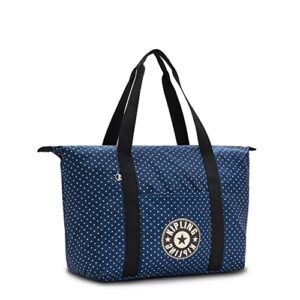 Kipling Art Medium Lite Printed Tote Bag Soft Dot Blue C