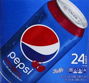 wild cherry pepsi cola, 12 fl oz, 24 pack