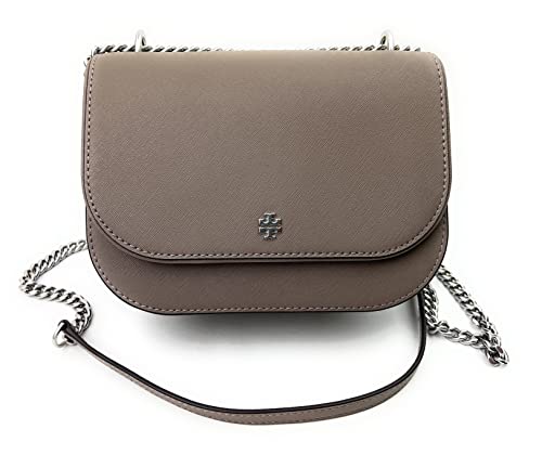 Tory Burch Emerson Flap Adjustable Shoulder Bag (Gray Heron)