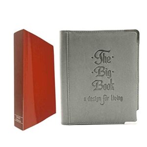 study edition big book with gray bookcover. you get both. alcoholics anonymous study edition with gray aa bookcover with big book study edition of alcoholics anonymous included you get both