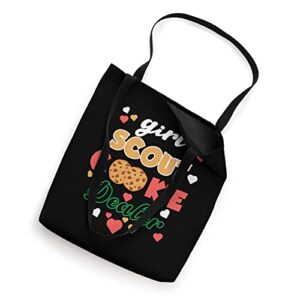 Scout Cookie Dealer Funny Cookie Lover Scouting Tote Bag