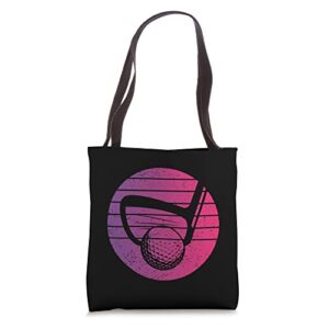 golfing retro style vintage tote bag