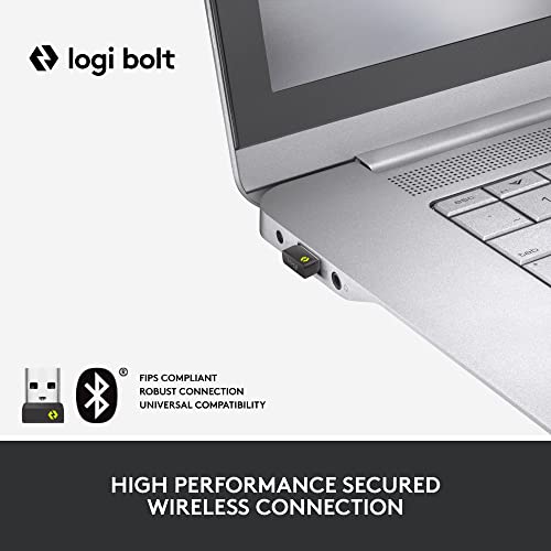 Logitech Ergo K860 Split Wireless Keyboard for Business - Ergonomic Design, Secured Logi Bolt Technology, Bluetooth, Globally Certified, Windows/Mac/Chrome/Linux - Graphite