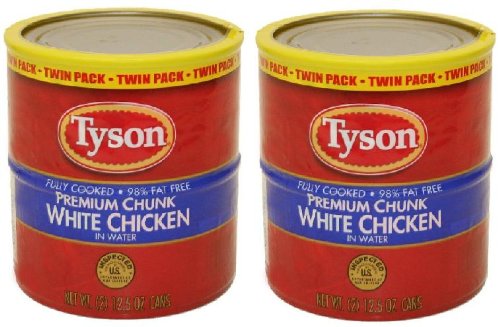 Tyson Premium Chunk White Chicken in Water (12.5 oz Twin Pack) 2 Twin Packs