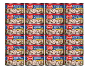 tyson premium white chunk chicken breast in water 12.5oz (pack of 24)