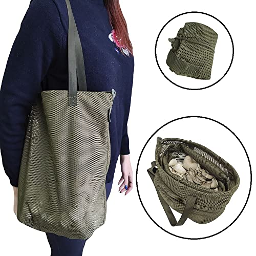 Acropolis Mushroom Foraging Bag - Forage Purse for Morels - Mushroom Hunting Bag Picking for Adults and Kids - Haversack Crossbag - Forage Pouch for Hiking, Morel Mushrooms, Camping