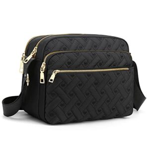 black designer crossbody bags for women travel shoulder bag casual messenger bag quilted crossbody purse cute cell phone cross body bags