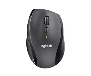 Logitech MK710-RB Desktop Wireless Keyboard/Mouse Combo, Hyper-Fast Scrolling Wireless Mouse USB, Keyboard with LCD Dashboard, Long Battery Life, Black (Renewed)