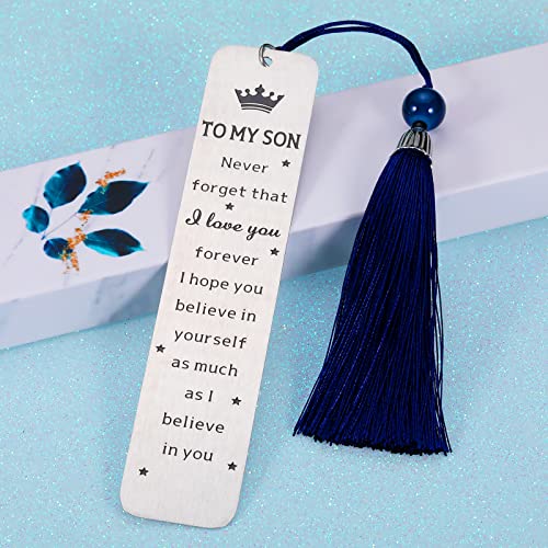 Inspirational Gifts for Son Stepson Valentines Day Gifts for Son from Mom Teen Boys Gift Ideas 4 Year Old Boy Birthday Gift for Him Graduation Gift Ideas Humor Gag Gifts from Mom Bookmark for Teen Him