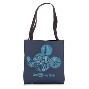 walt disney world 50th anniversary mickey head tote bag