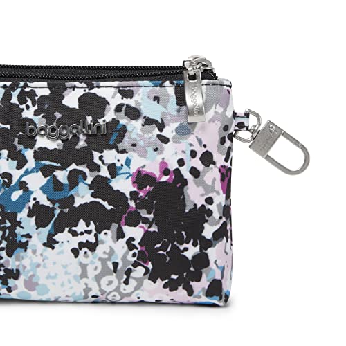 Baggallini womens On the Go Daily RFID Pouch, Abstract Cheetah Print, One Size US