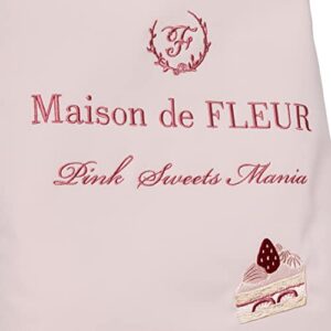 Maison de FLEUR(メゾン ド フルール) Sweets Mania Shortcake Tote, Safety Pink