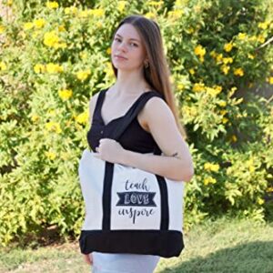 ECOHIP 2 Pack Totes Bag Teacher Appreciation Gifts for Women Christmas