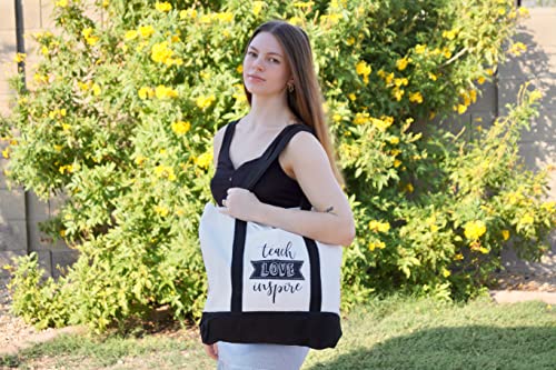 ECOHIP 2 Pack Totes Bag Teacher Appreciation Gifts for Women Christmas