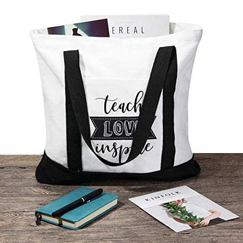 ECOHIP 2 Pack Totes Bag Teacher Appreciation Gifts for Women Christmas